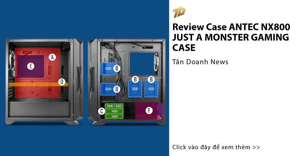 Review Case ANTEC NX800 JUST A MONSTER GAMING CASE - Tân Doanh News