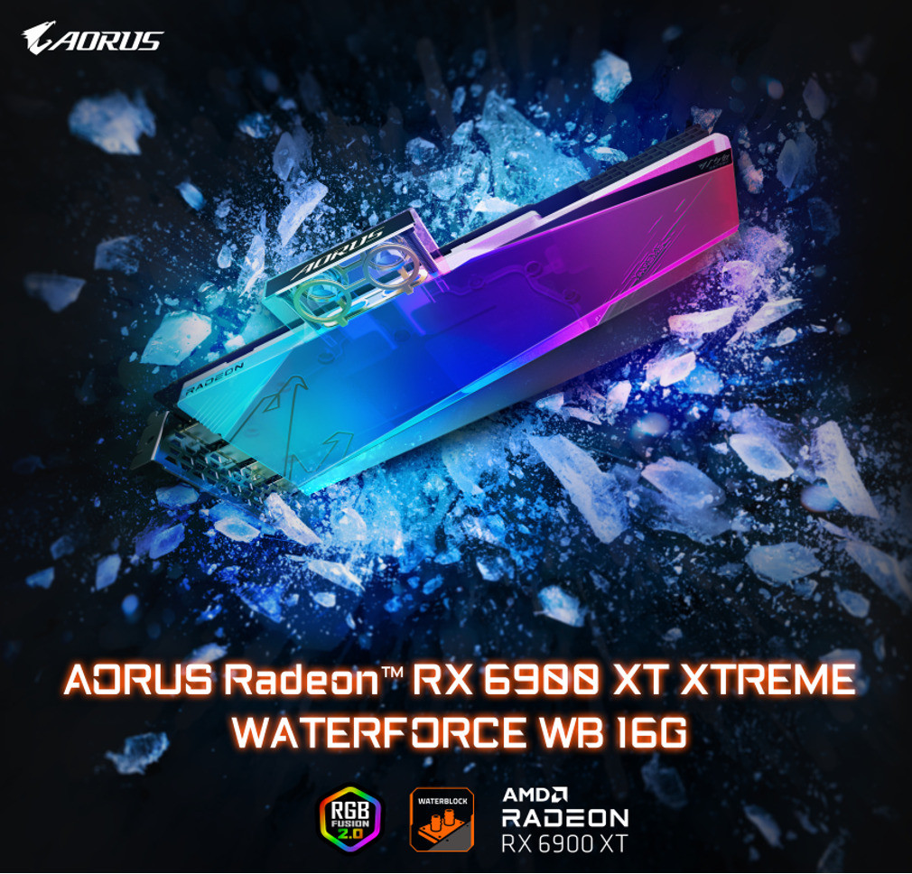 GIGABYTE ra mắt card AORUS Radeon™ RX 6900 XT WATERFORCE WB 16G - Tân ...