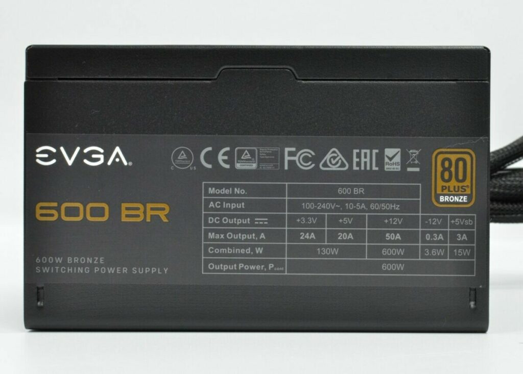 REVIEW Bộ nguồn máy tính (PSU) EVGA 600 BR – 80+ BRONZE 600W – Hard ...